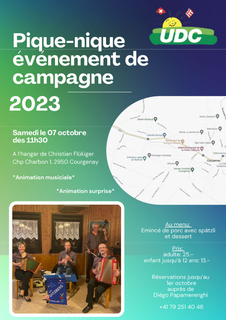 UDC Suisse - Pique-nique événement de campagne 2023