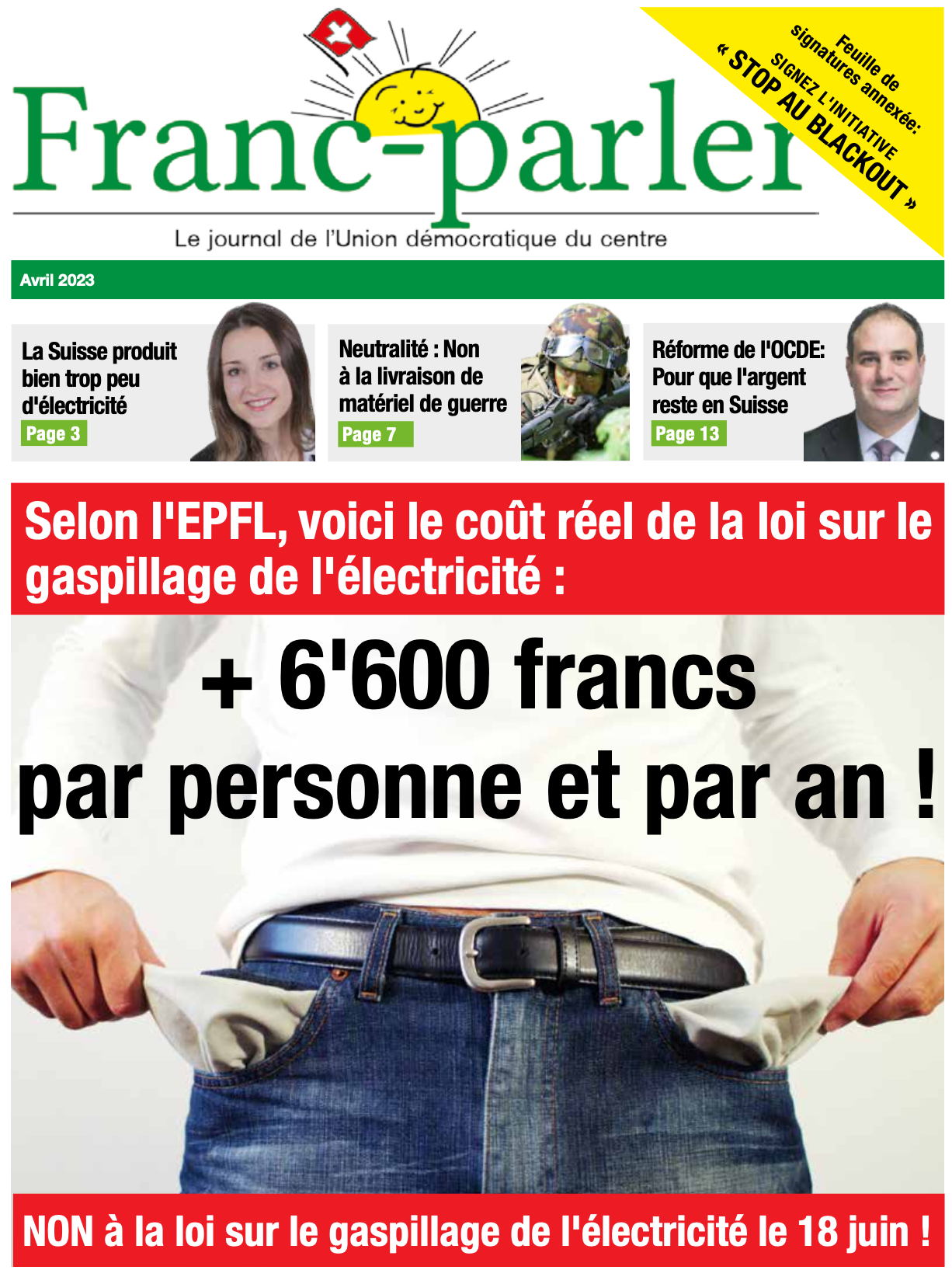 UDC Suisse - Franc-parler avril 2023